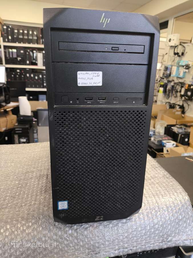 Eridas | HP Z2 Tower G4 i7-8700 32gb SSD+HDD P4000 8gb 500W Gold PSU